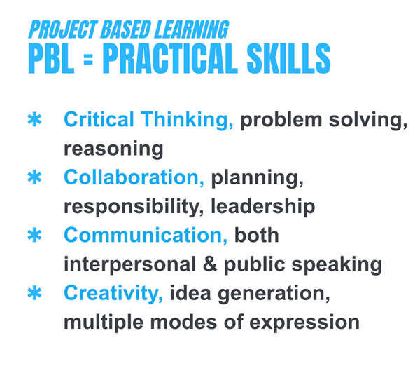 Curriculum: Project Based Learning / Landing Page
